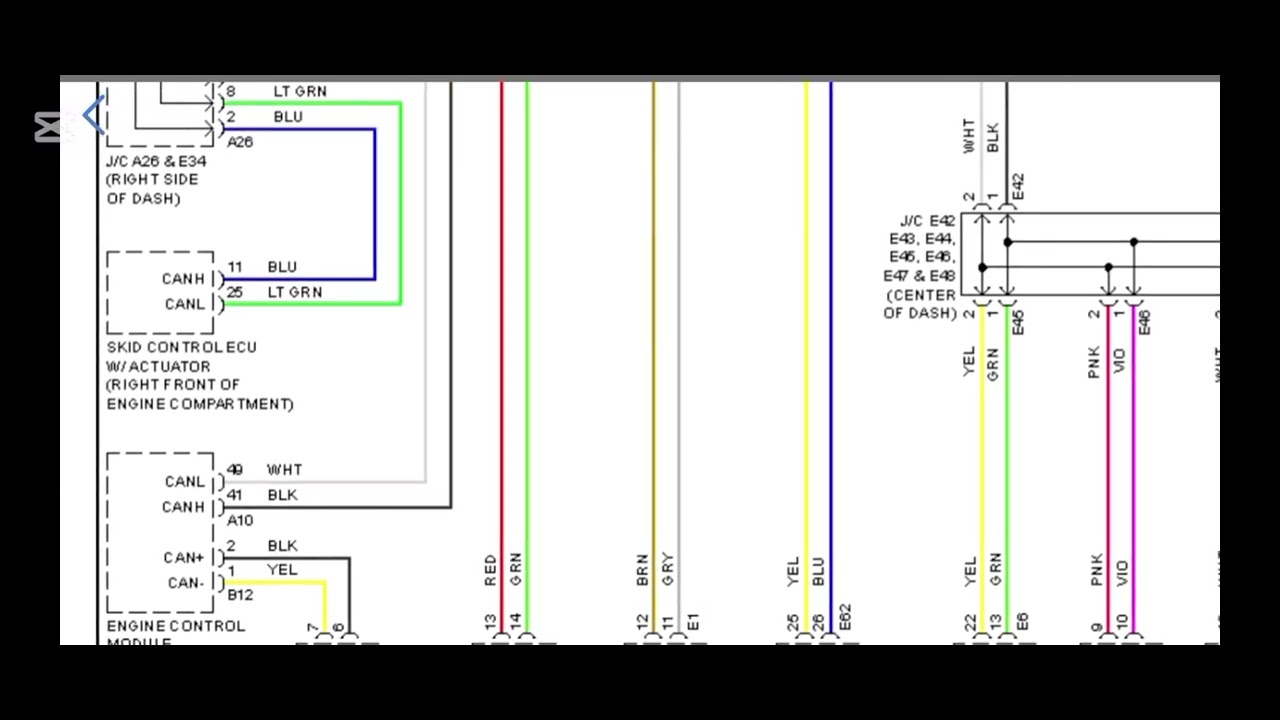 LEXUS ES350 2007, High Low,Bus circuit wiring diagram - YouTube