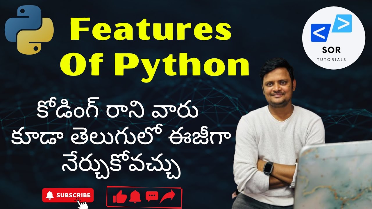 Python Full Course In Telugu Part 1 Features Of Python In Telugu