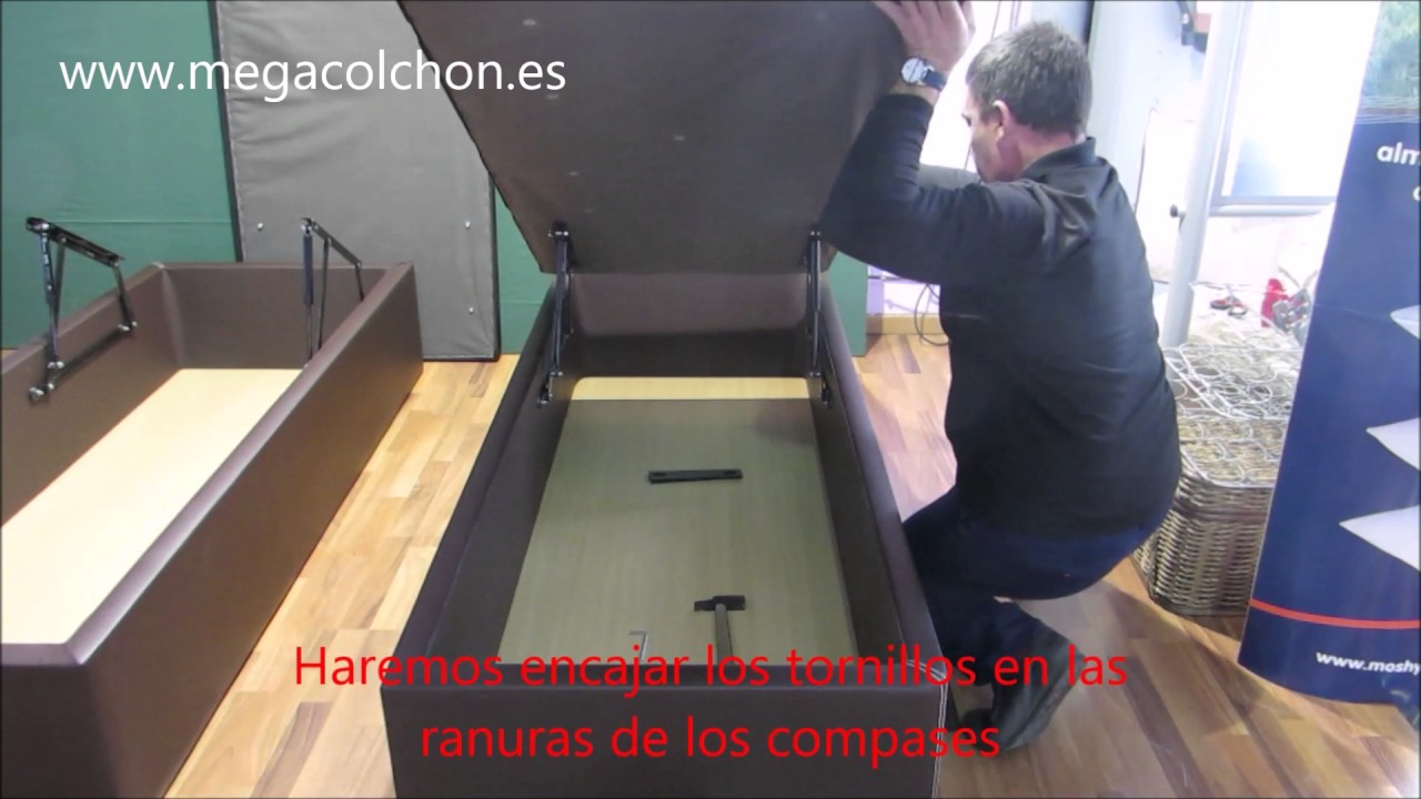 Como montar canapé abatible Cesar y Cesar XL partido - YouTube