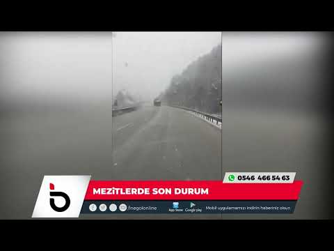 Mezitlerde kar yağışı etkili olmaya başladı