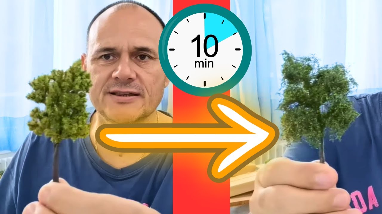 Modell-Plastikbäume in nur 10 MINUTEN, neu gestalten! - YouTube