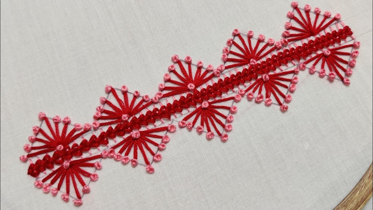 Unique & Elegant Border Design for Dress/Kurti/Table Edges (Hand ...