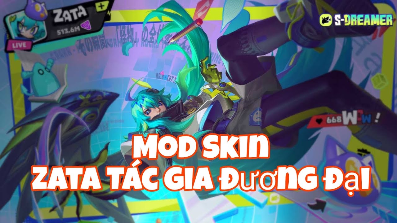 Hướng Dẫn MOD Skin Zata Tác Gia Đương Đại Mùa 4 S24 Full Hiệu Ứng Âm ...