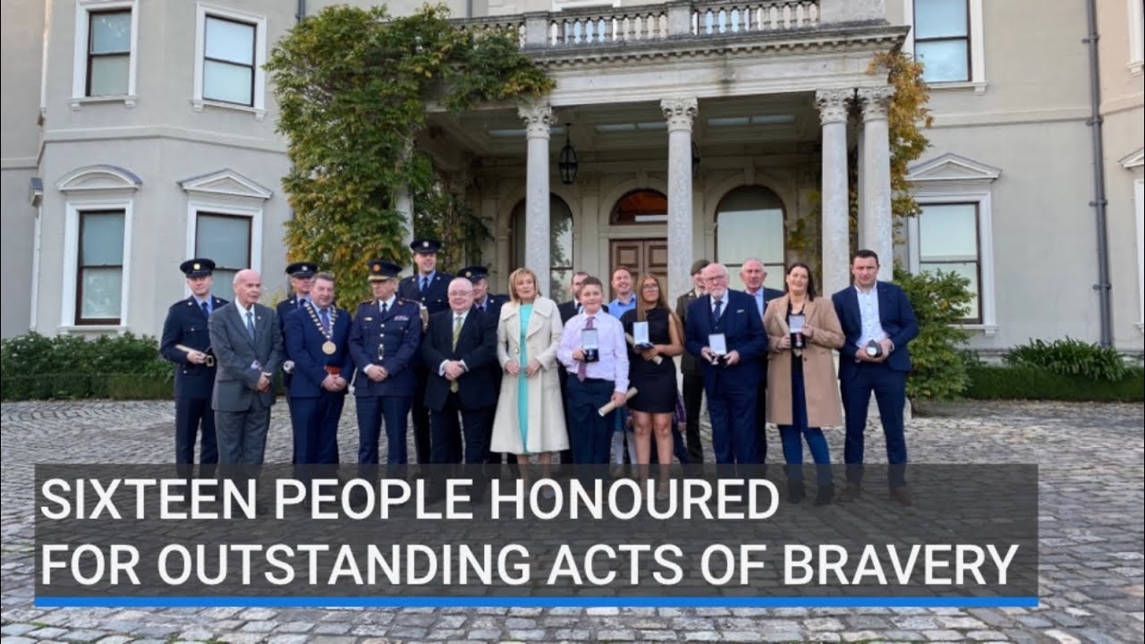 Sixteen people awarded for their outstanding acts of bravery - YouTube