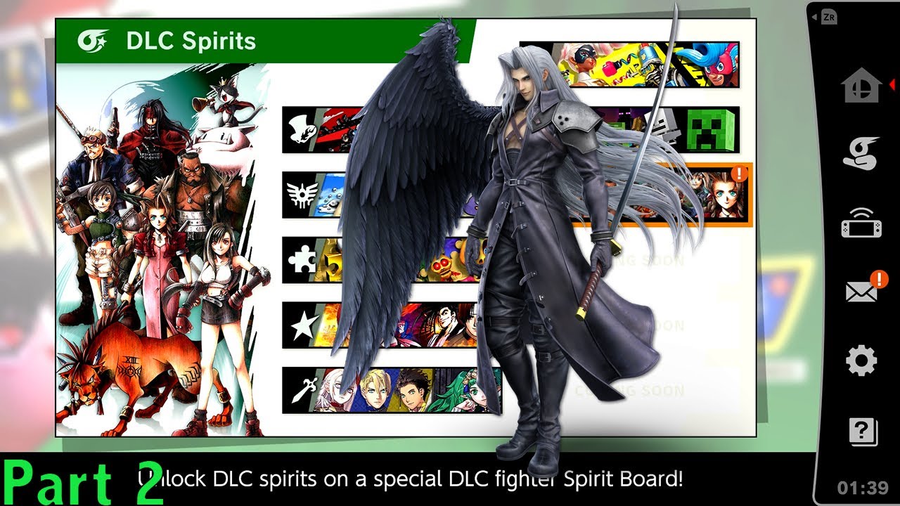 Super Smash Bros. Ultimate: Sephiroth - Spirit Board - YouTube