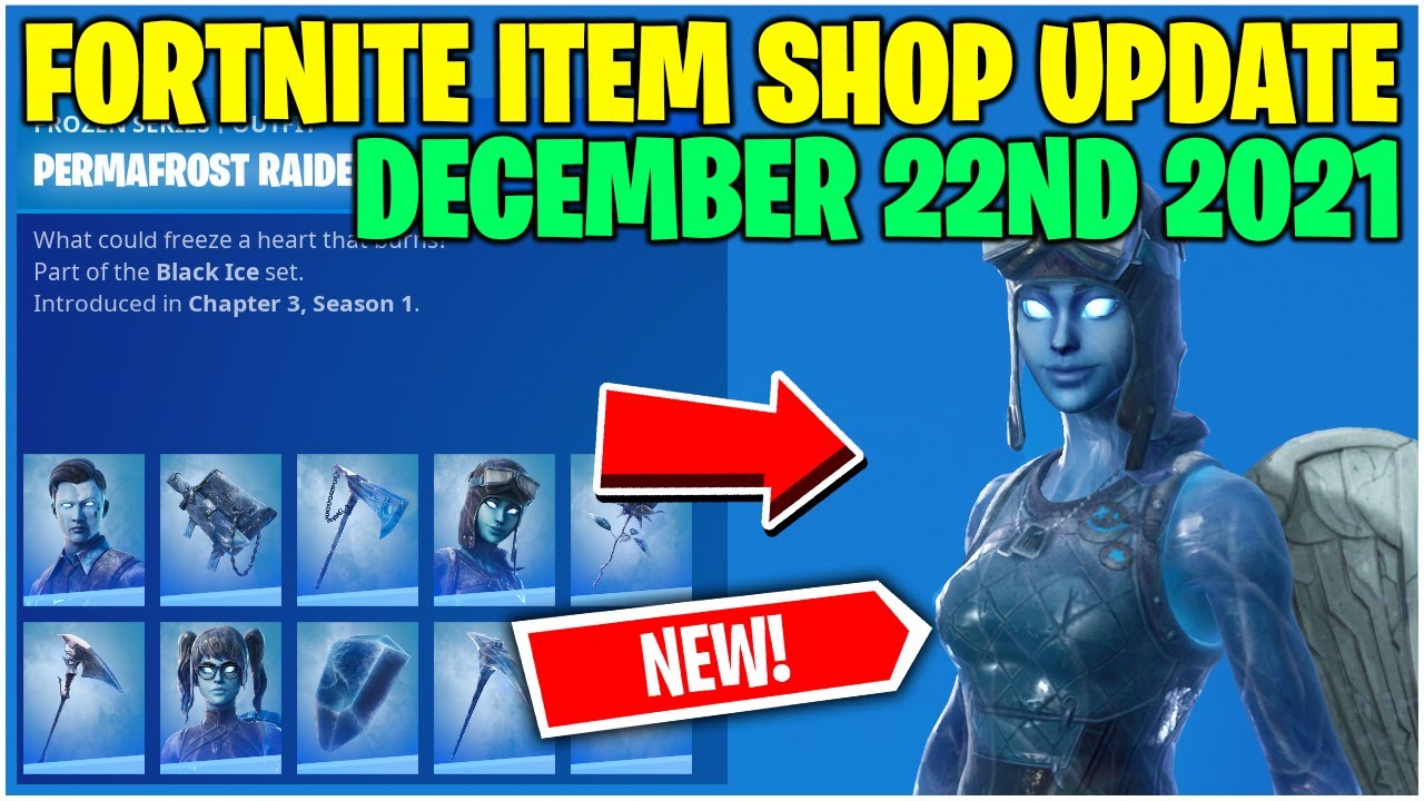Fortnite Item Shop *NEW* BLACK ICE LEGENDS BUNDLE! [December 22nd, 2021 ...