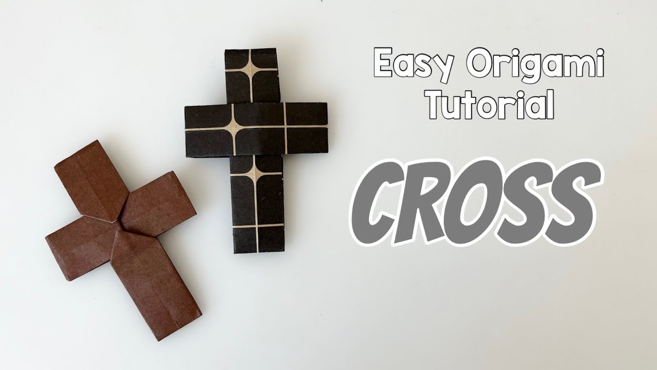 PAPER CROSS | How to Make Cross with Paper | Easy Origami Tutorial DIY ...
