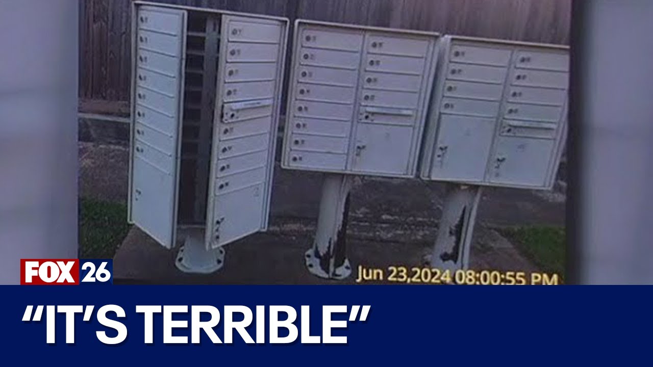 Houston neighborhood upset over years of mail theft - YouTube