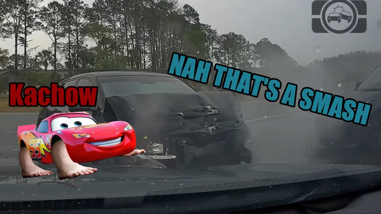 4 Teenage dummies laughing at car accidents - YouTube