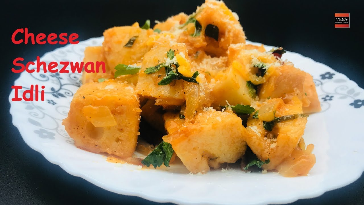 Cheese Schezwan Idli l Schezwan Idli l Cheesy Idli - YouTube