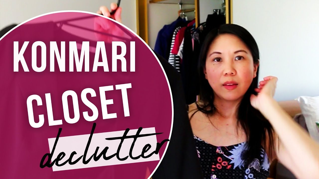 Konmari Method Closet Declutter | Minimalism - YouTube
