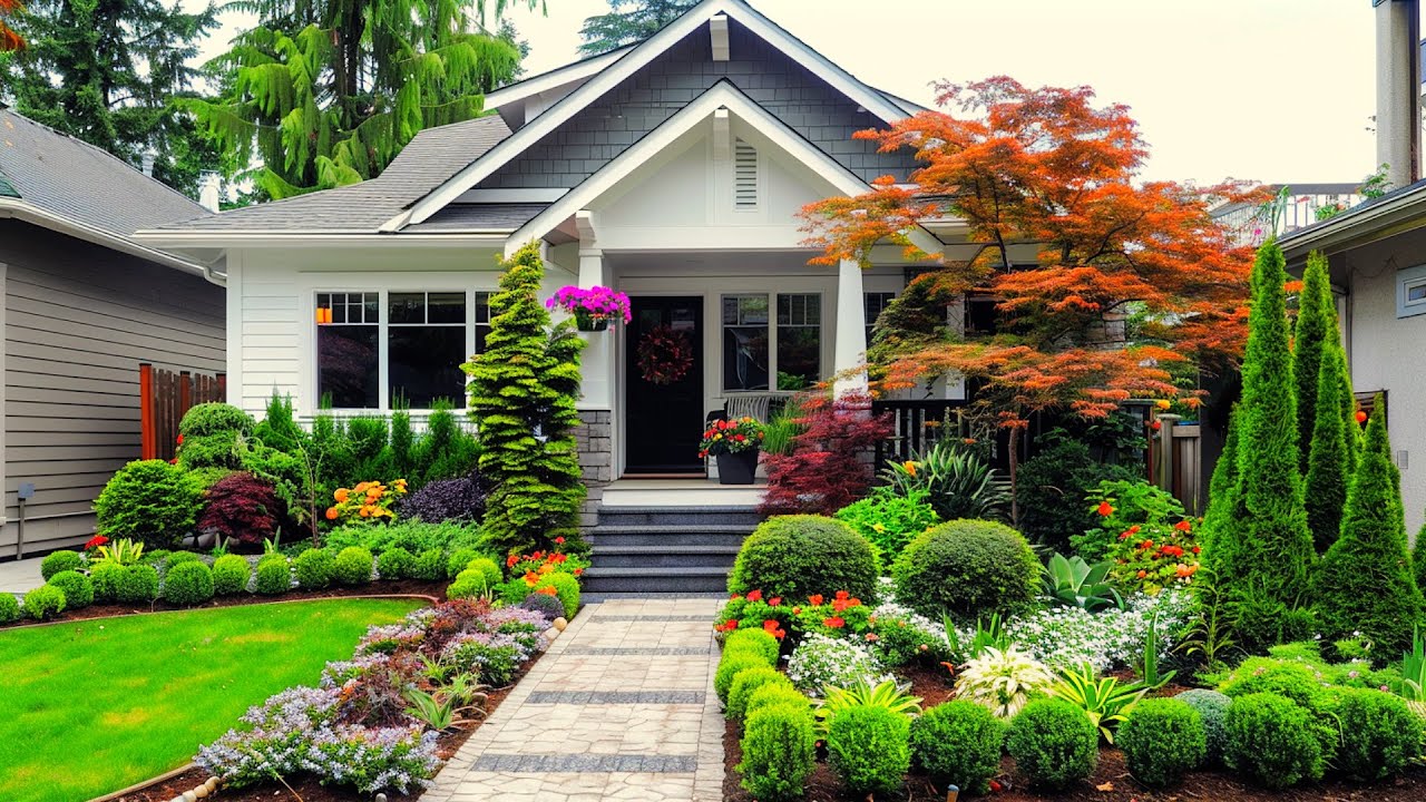 Small Front Yard Landscaping: Beautiful Ideas for Compact Spaces - YouTube