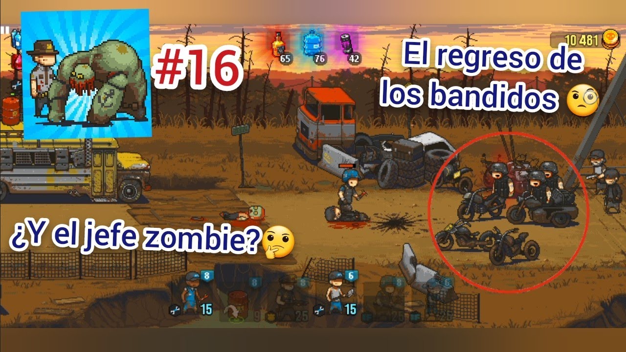 EL JEFE ZOMBIE HUYE DE NOSOTROS 😶 | DEAD AHEAD ZOMBIE WARFARE ...