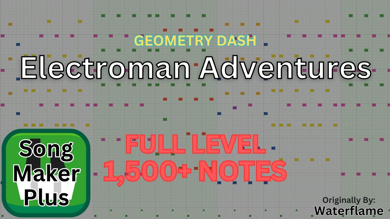 Electroman Adventures in Song Maker Plus [1,500+ NOTES] - YouTube