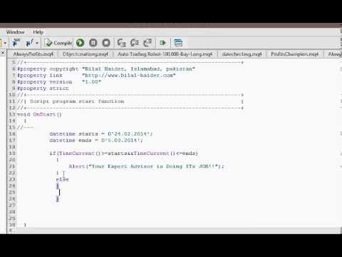 Mql4 Programming Tutorial 43 - Making Trial Version of Expert Advisor ...