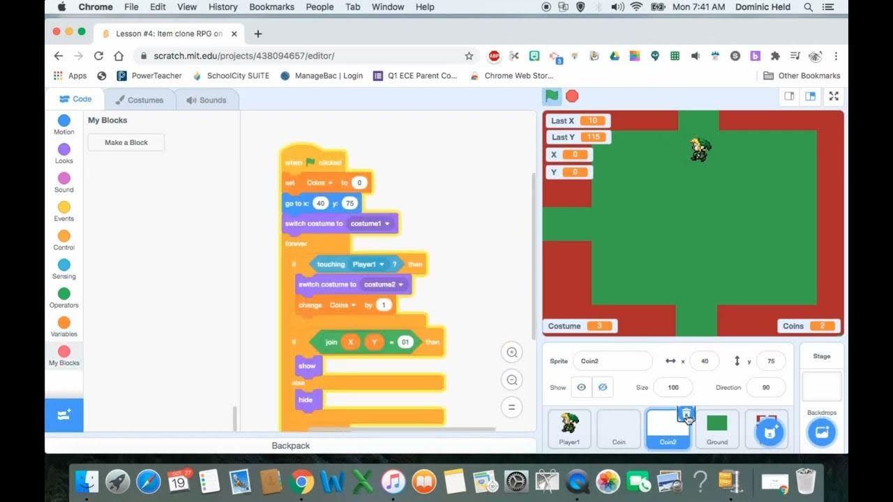 Beginner Lesson#4 - Cloning Items: Scratch RPG with Dom Held - YouTube
