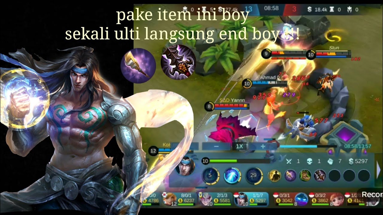 Gameplay Badang offline | 2 item wajib Badang sekali ulti habisss ...