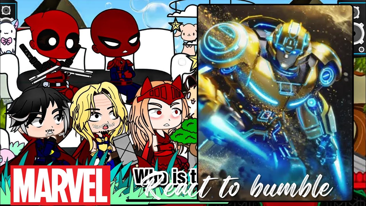 Avengers react to bumble bee | optimus prime | transformers one | Gacha ...