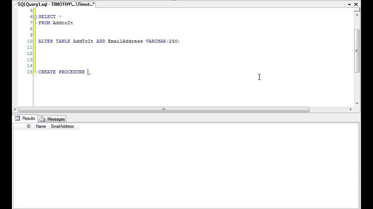 TSQL: Adding Columns To Existing Tables - YouTube