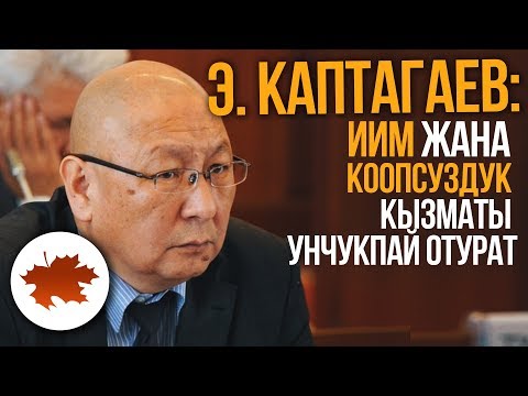 Э. Каптагаев: ИИМ жана коопсуздук кызматы оозуна талкан салып алгансып, унчукпай отурат