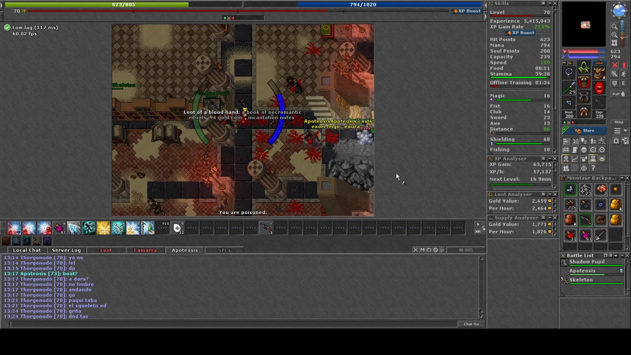 Tibia - Medusa Shield Quest - Drefia Necromancers - YouTube