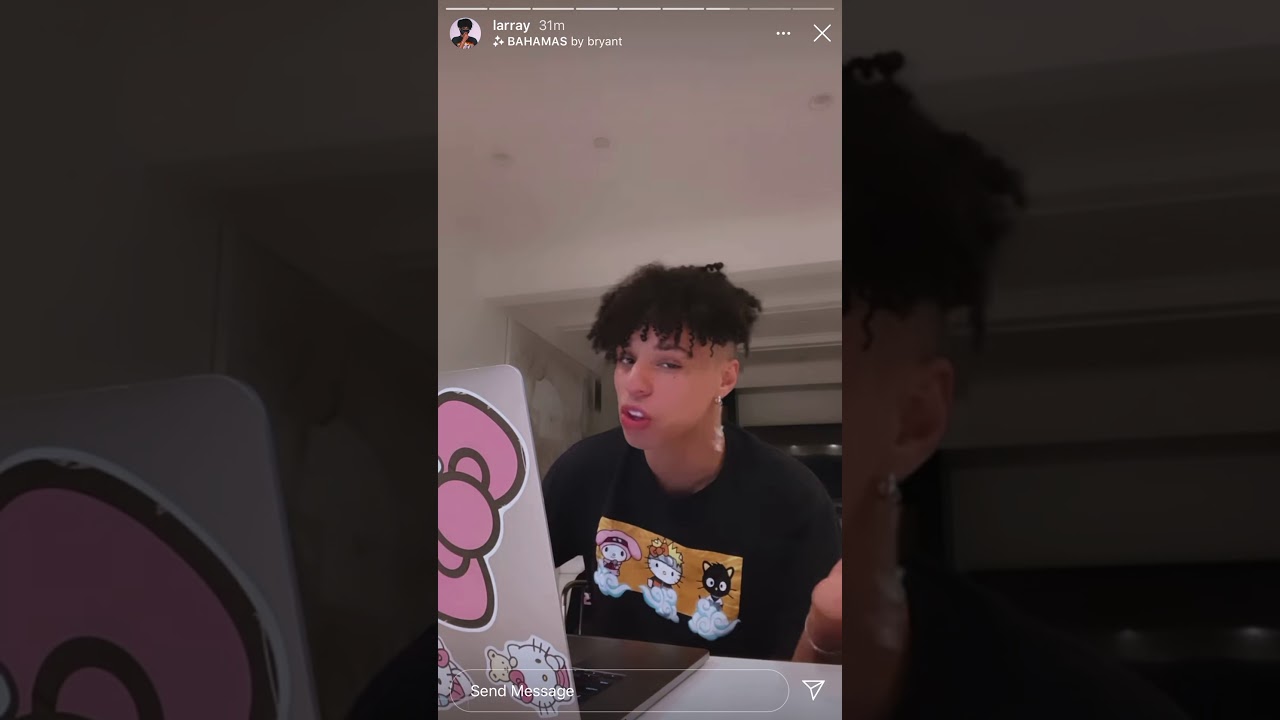 Larray’s Instagram Story | Larray explaining why he did not upload his ...