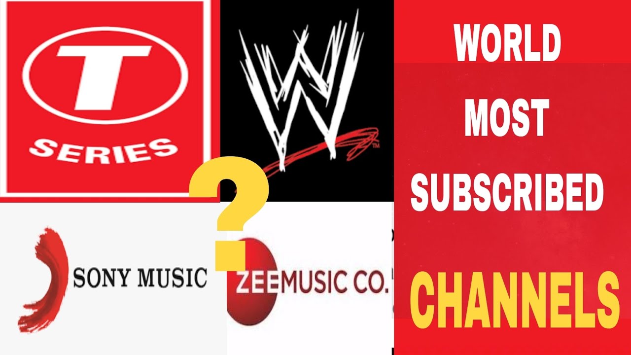 world most SUBSCRIBED CHANNELS list as on today - YouTube