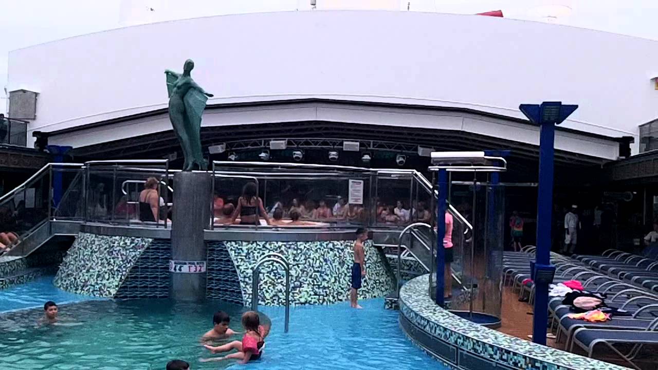 Lido Deck Pool on the Carnival Pride - YouTube