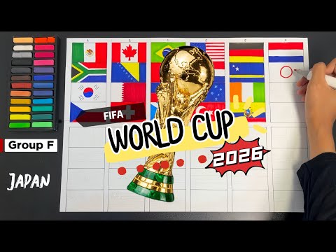 World Cup 2026 Countries Flag Drawing #worldcup 
