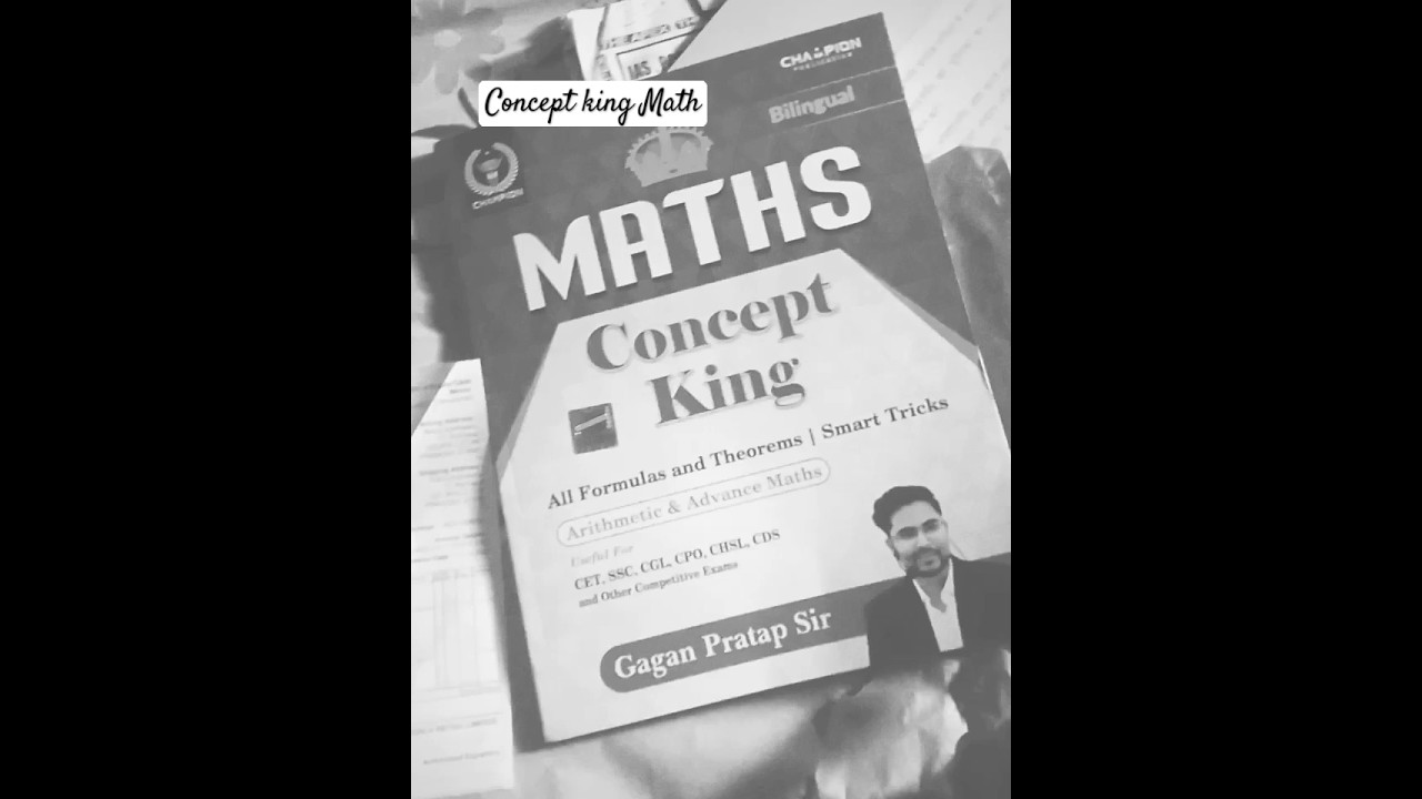 re-release book for ssc cgl Concept king Math book........ - YouTube