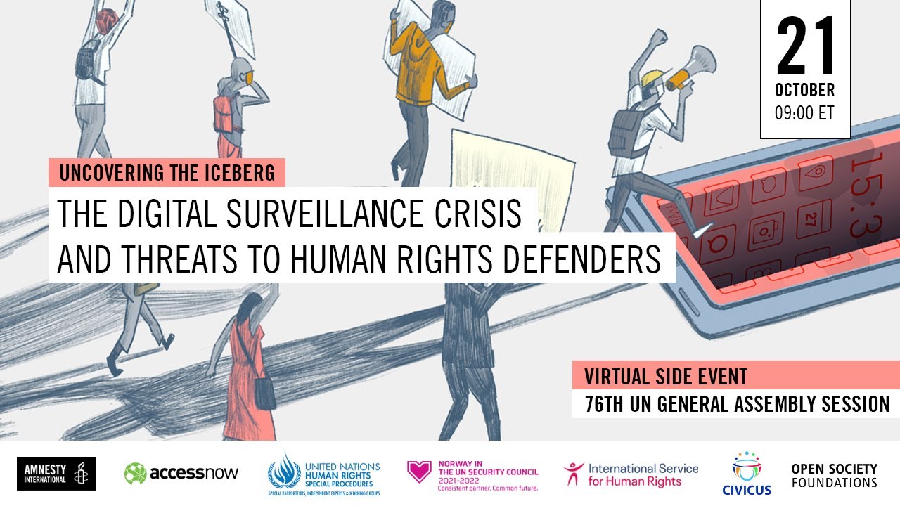UNGA76 Side event: The digital surveillance crisis and threats to human ...