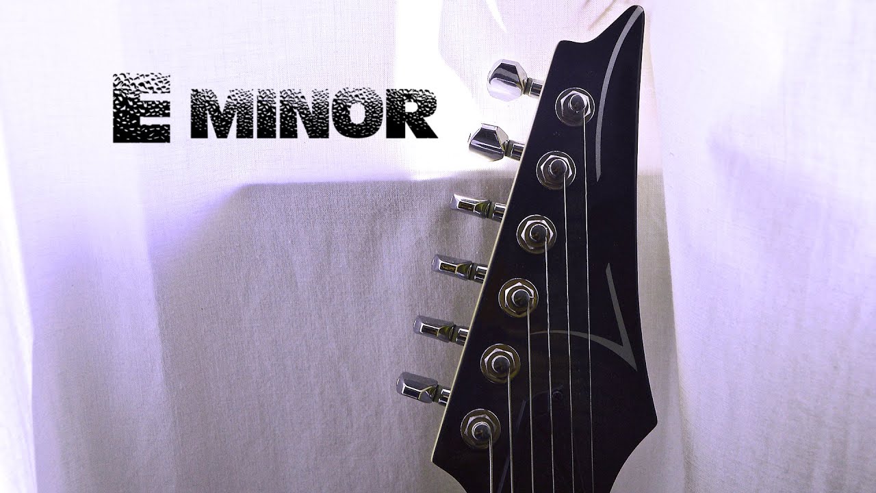 Em Rock Guitar Backing Track E Minor - YouTube