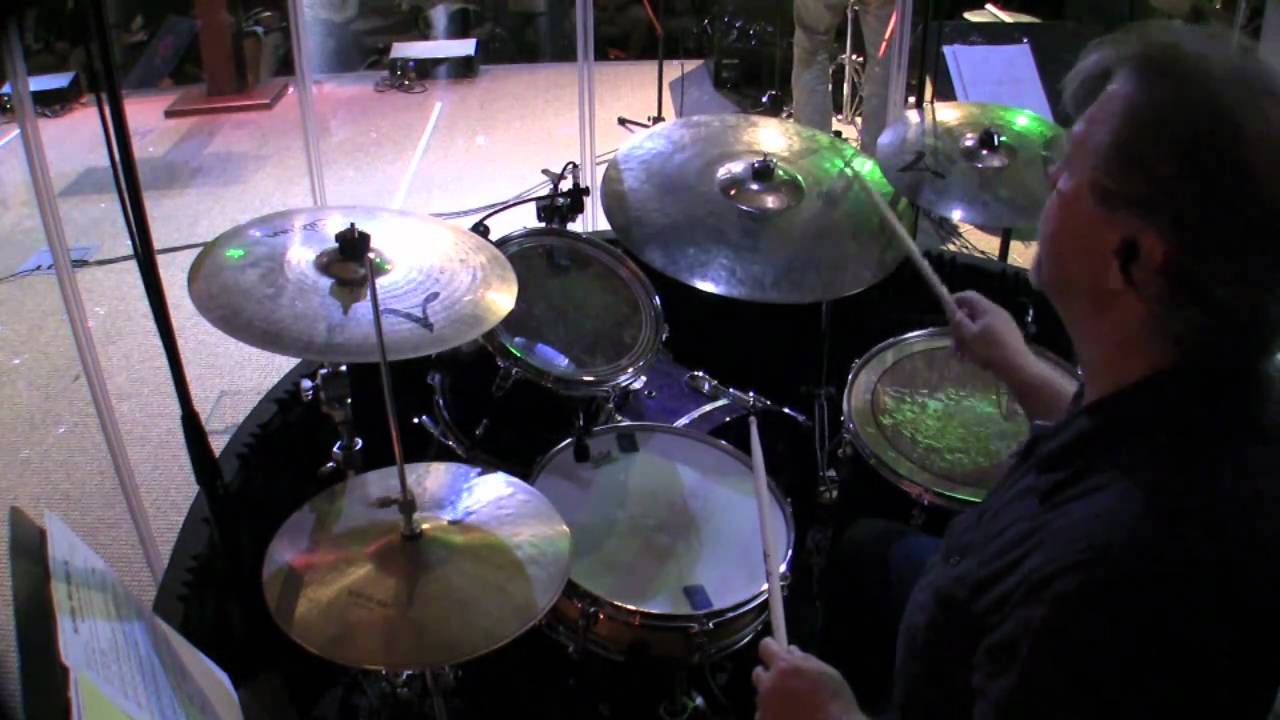 Joy To The World - druming in church worship service - YouTube