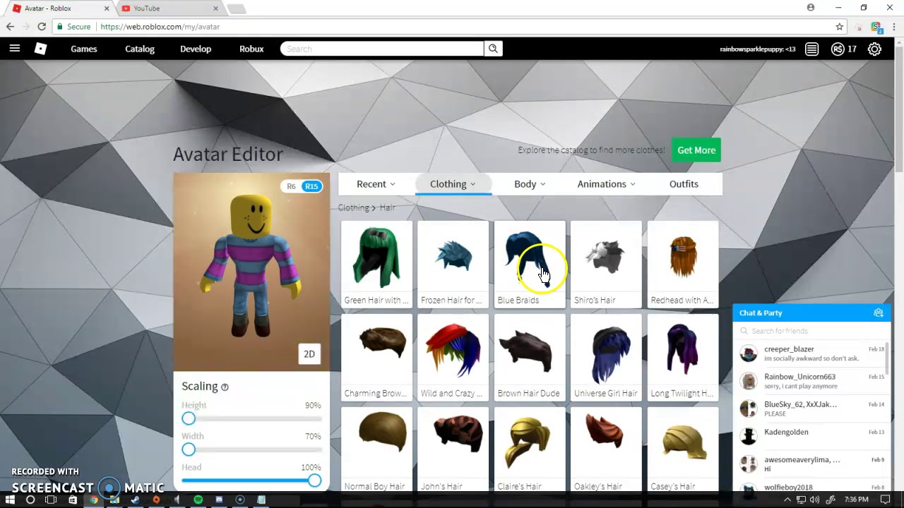 How to Cosplay on Roblox - YouTube
