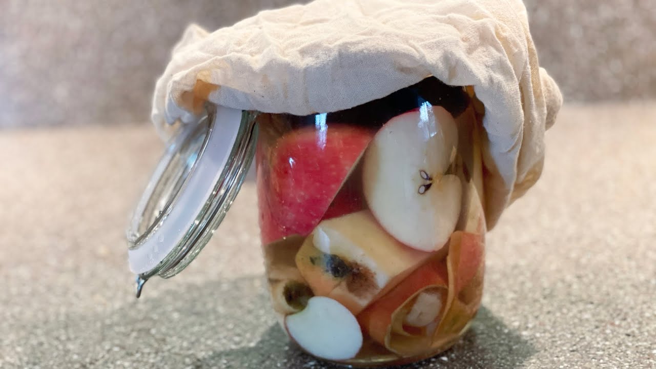 How We Make Apple Scrap Vinegar 2023 // Zero Waste Apple Vinegar - YouTube