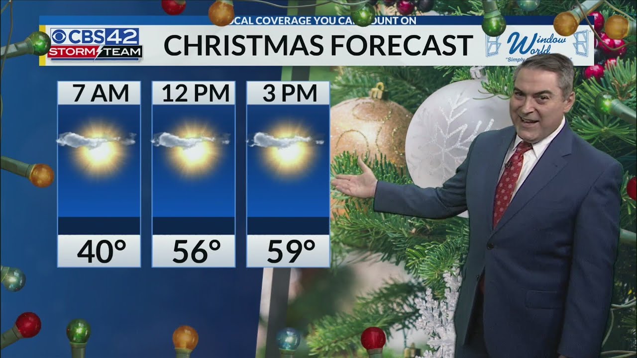 December 24th CBS 42 News at 4 pm Weather Update - YouTube