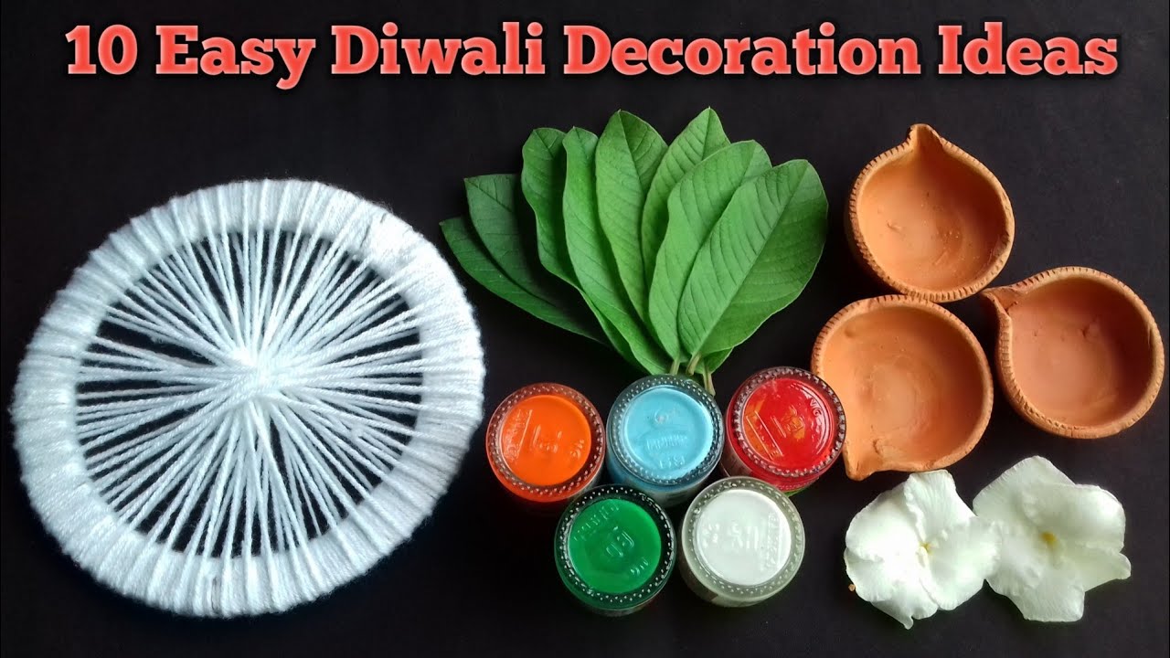 10 Easy And Quick Diwali Decoration Ideas | Diwali Decorations | Diwali ...