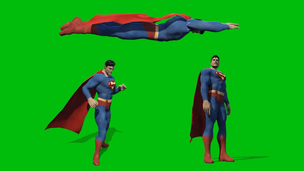 SUPERMAN Green Screen || GTA 5 MODS || Green Screen Effects || VFX ...
