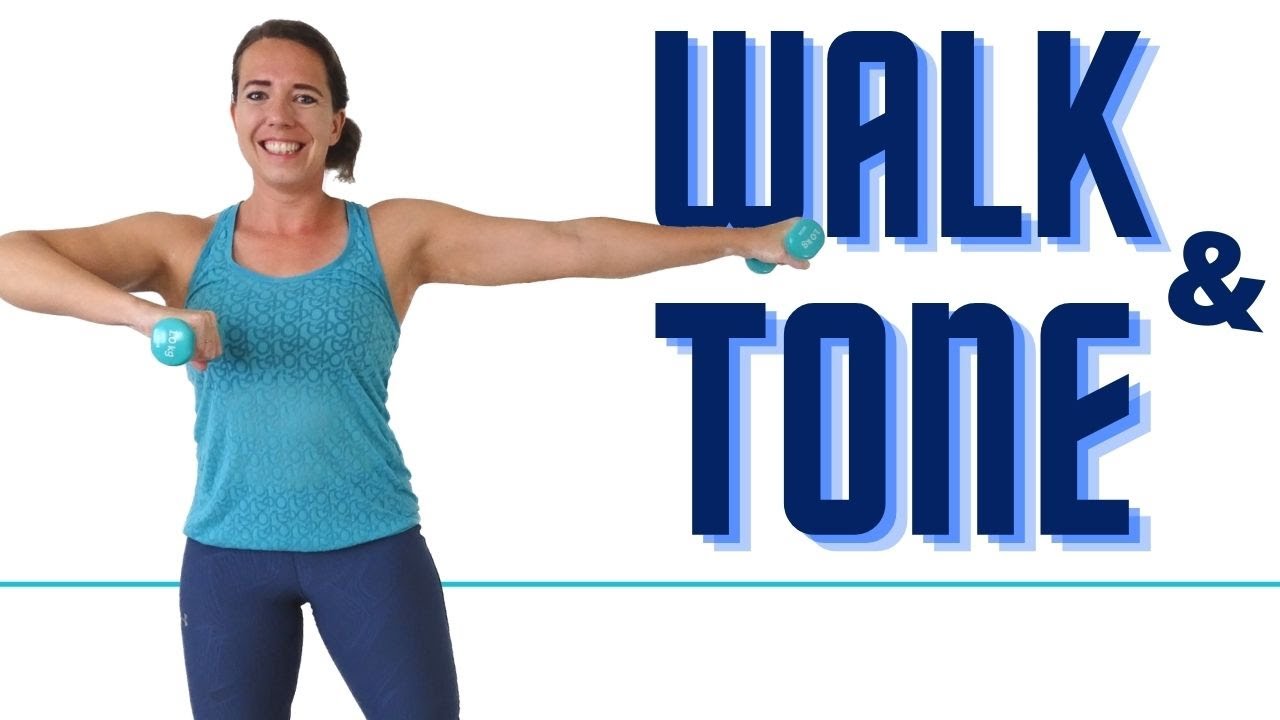 30 Min Toning Walking Workout for Fat Loss – With Weights - YouTube