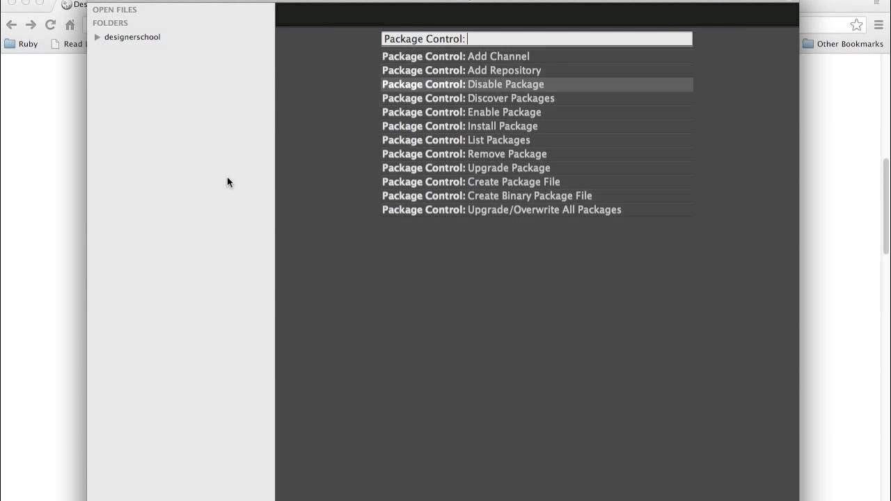 Using Package Control In Sublime Text 2 - YouTube