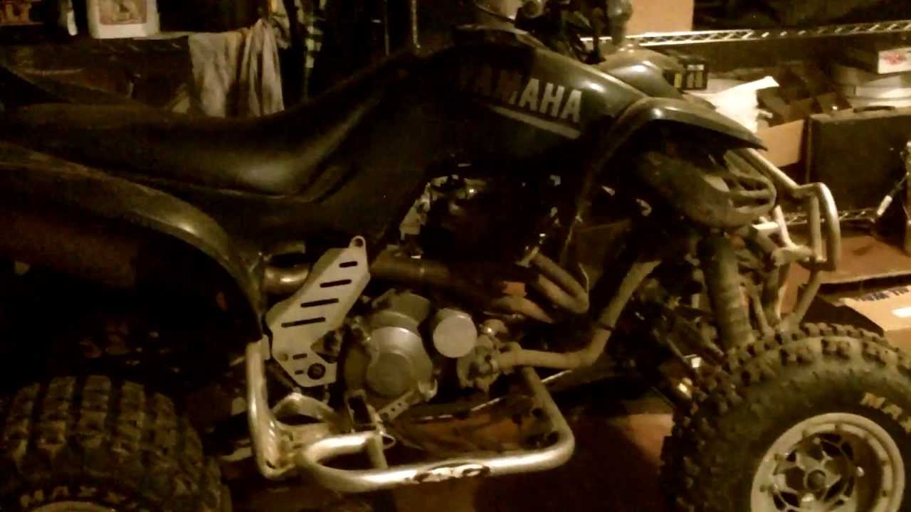 Raptor 660R White bros exhaust - YouTube