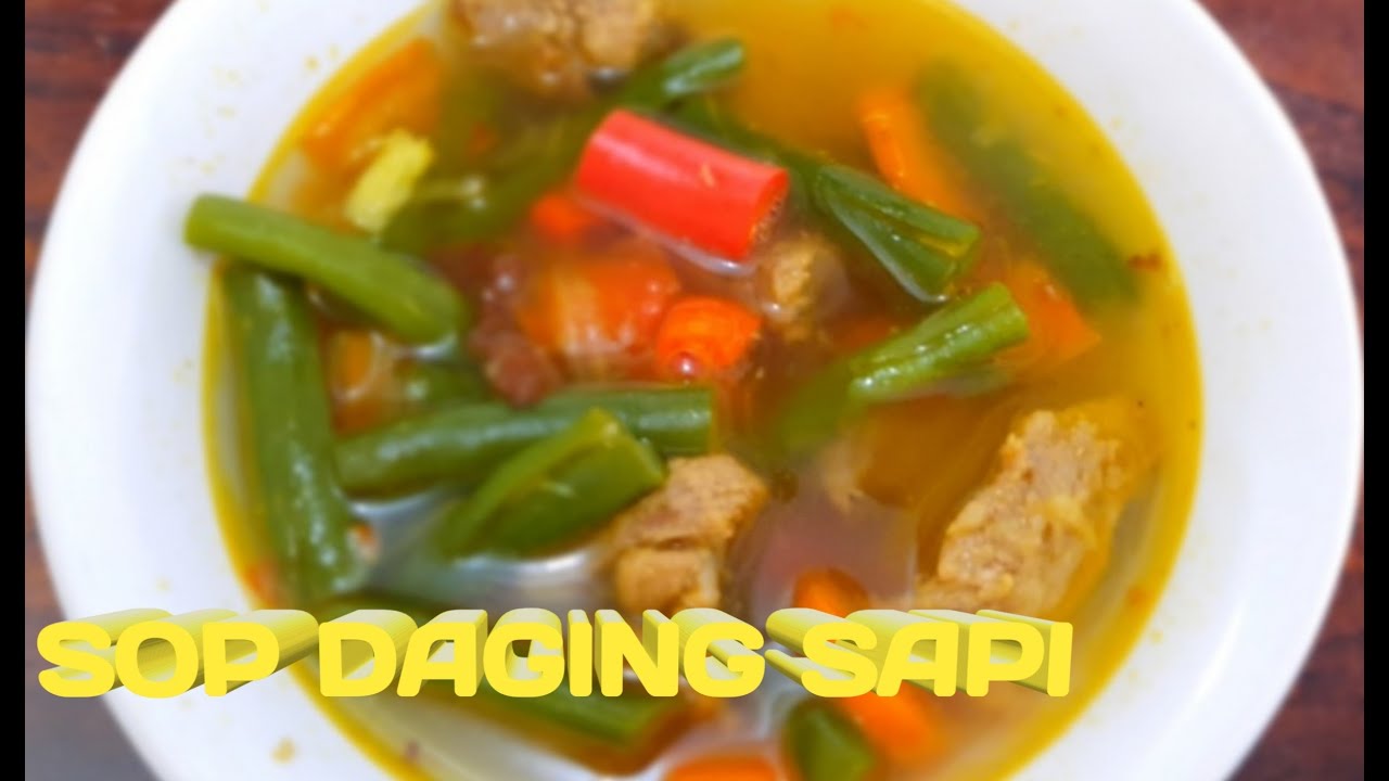 Sop daging sapi wortel idemasakan sehari hari - YouTube