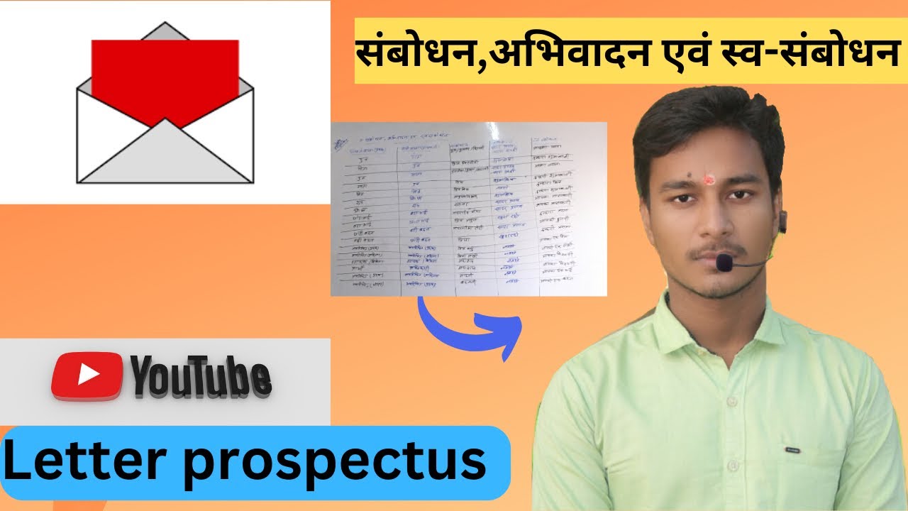Hindi Letter Writing(पत्र - लेखन) || आवेदन पत्र कैसे लिखें |Hindi ...