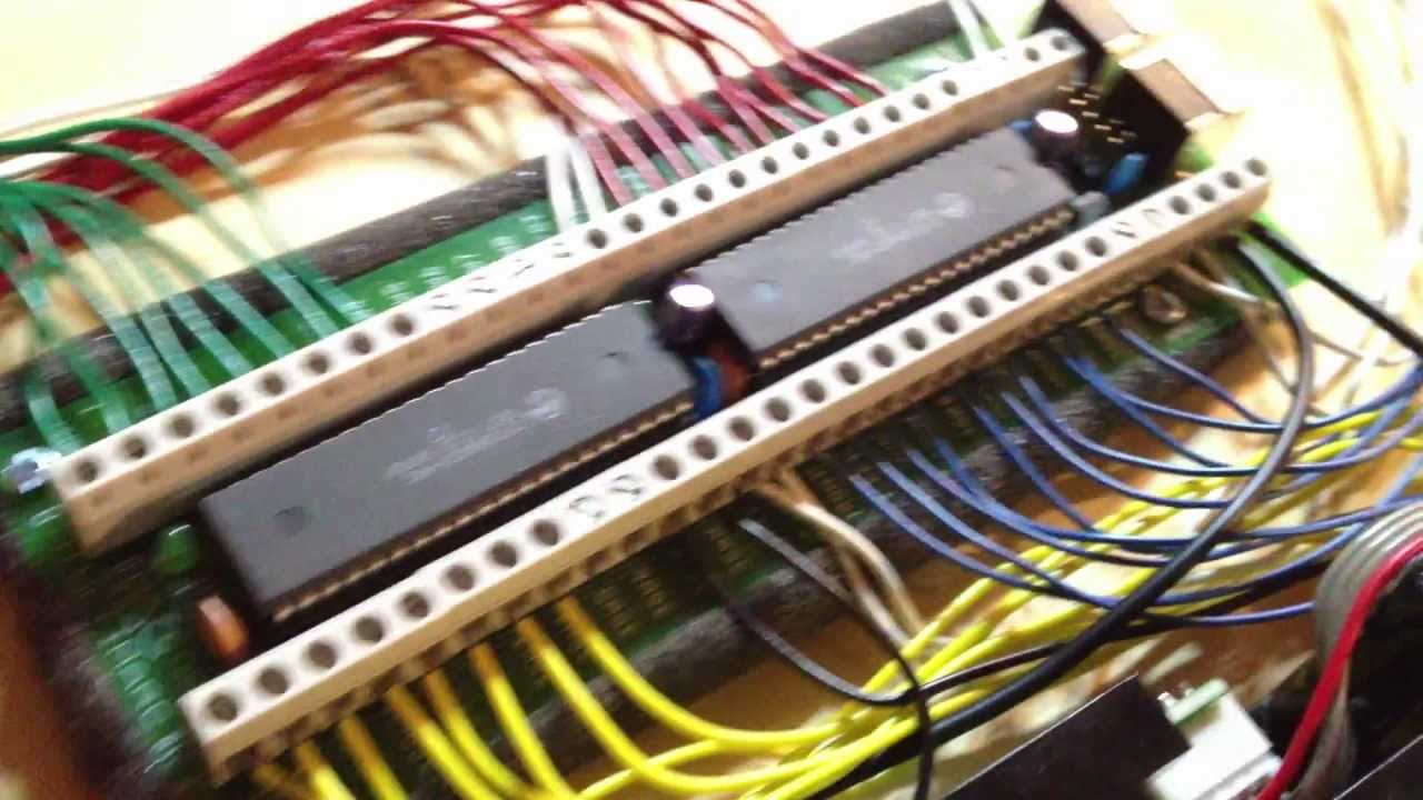 MAME Arcade Cabinet Control Panel Wiring Complete - YouTube