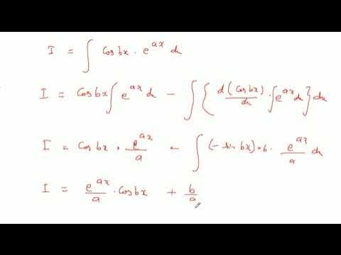 integrate e ^ (ax) * cos bx dx को ज्ञात करें - YouTube