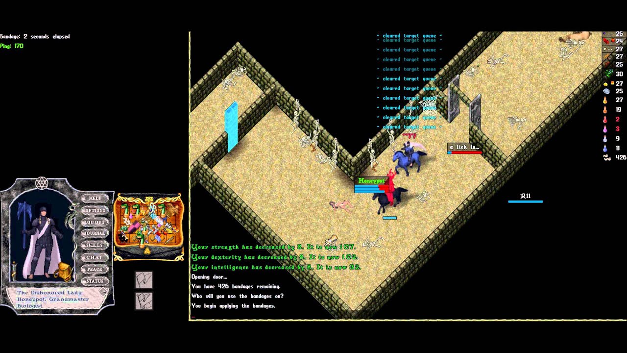 2v1 Dungeon Ultima Online PvP UO Gamers Hybrid - YouTube