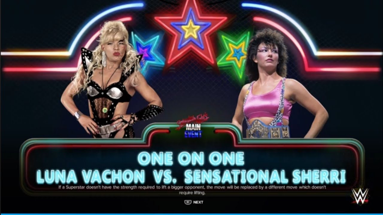 Luna Vachon vs Sensational Sherri. SNME. WWE 2K24 - YouTube