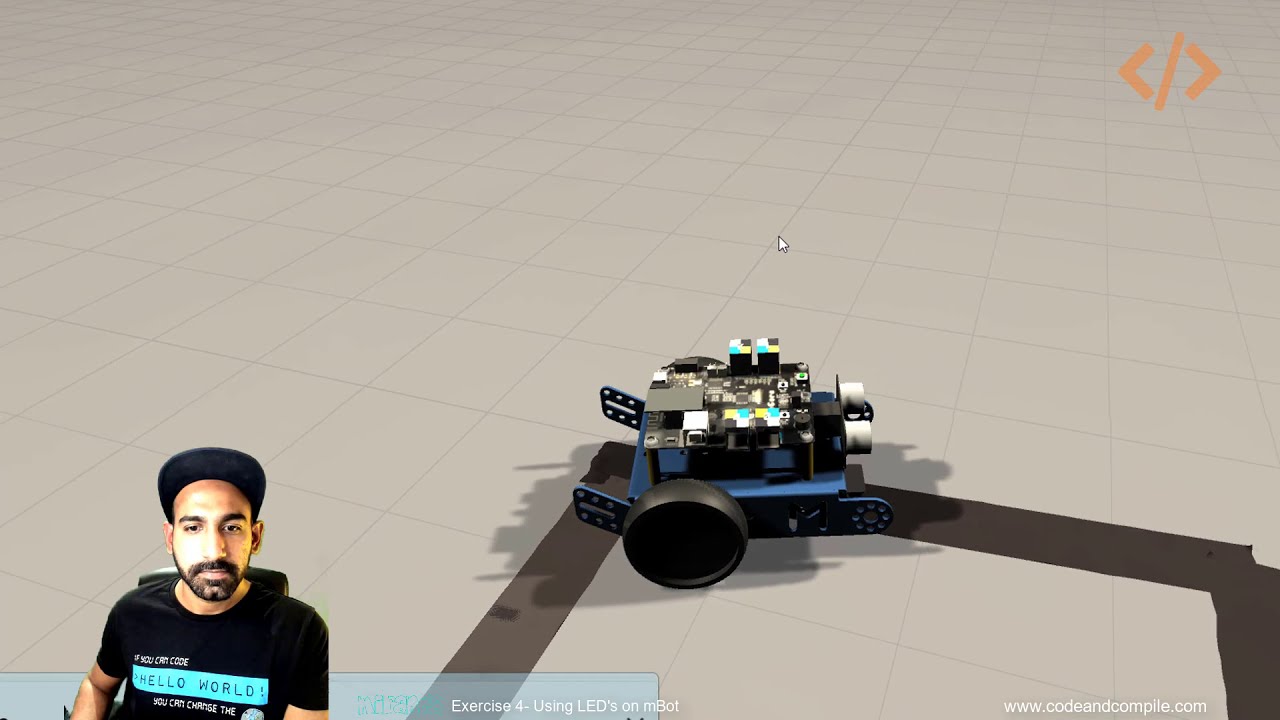 Miranda Exercise 4 - Using LED's on mBot - YouTube