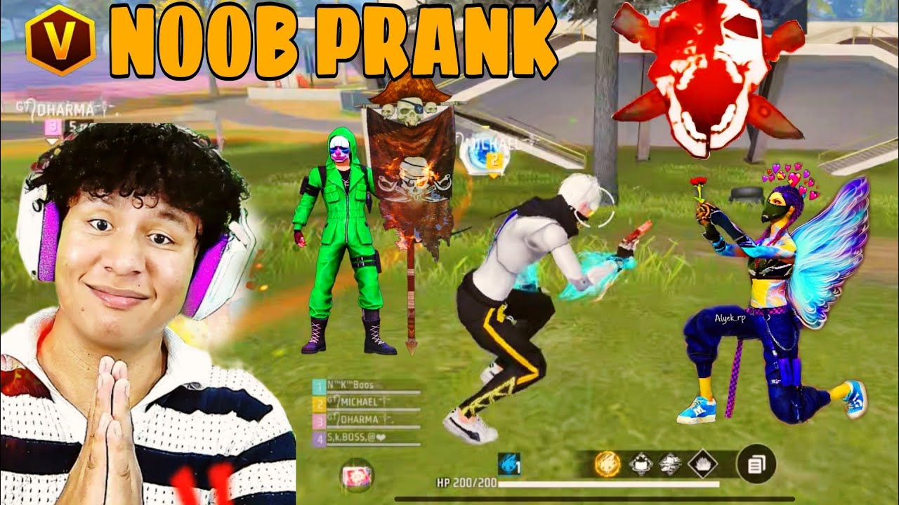 OVERCONFIDENCE🤫NOOB PRANK CS RANK⚡ GT MICHAEL WITH SQUID GARENA FREE ...