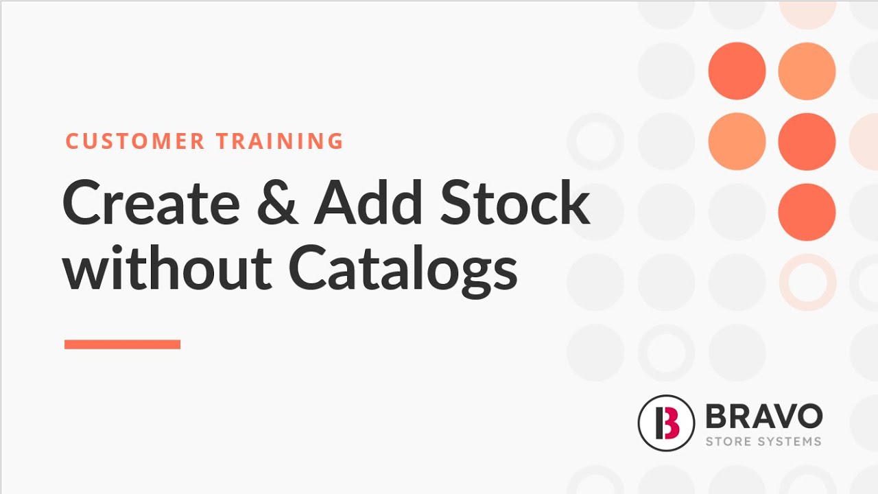 Create and Add Inventory without Catalogs - YouTube